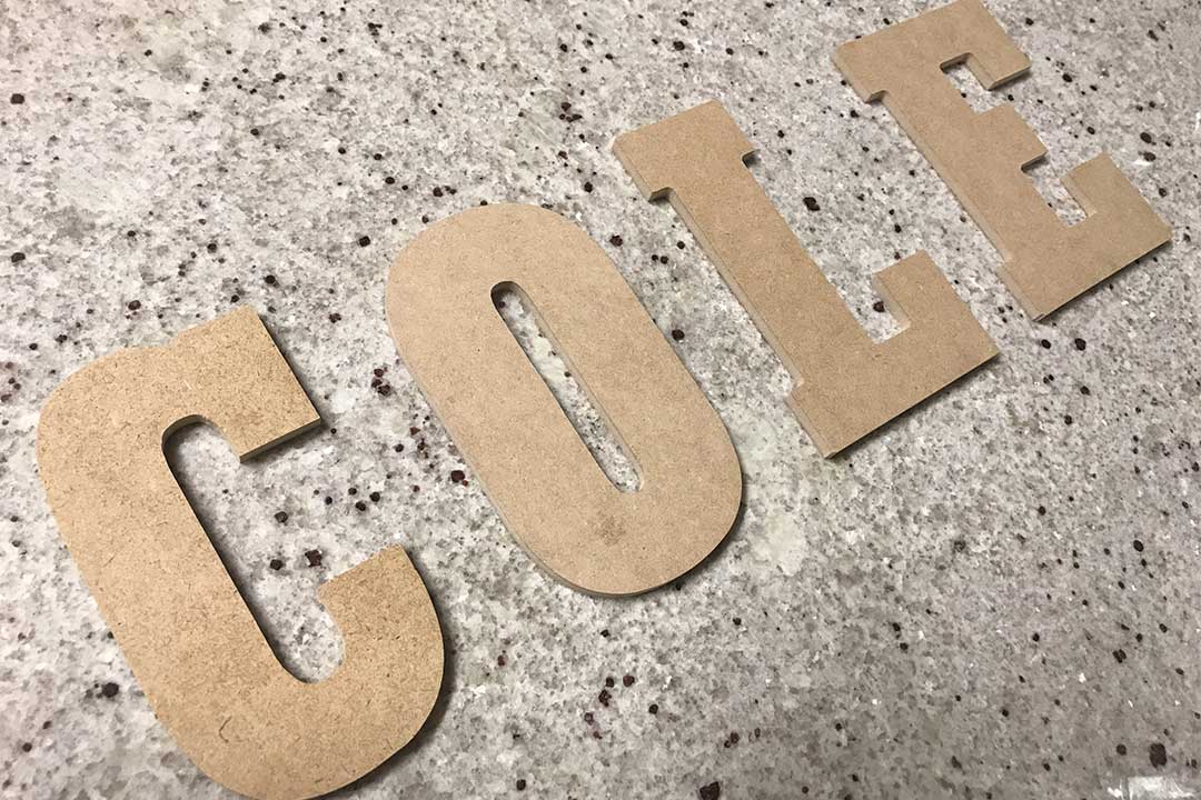 How to Paint Distressed Wood Letters