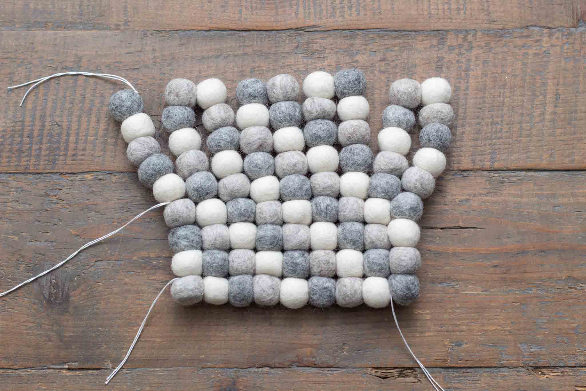 DIY Wool Felt Ball Trivets