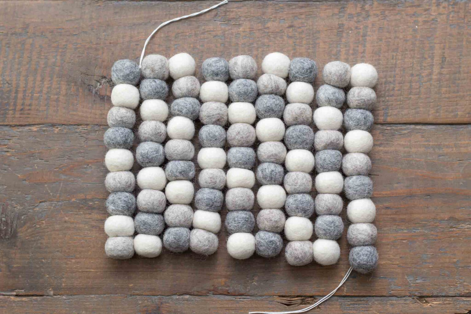 DIY Wool Felt Ball Trivets
